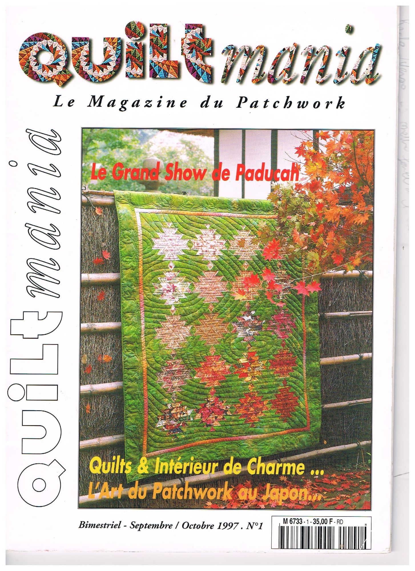 Solidarités, pour Quiltmania, pour France Patchwork, pour nos commerces ...